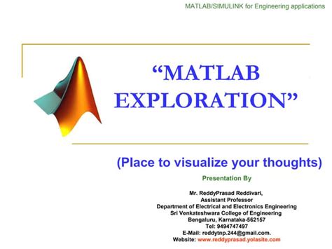 Matlabsimulink For Engineering Applications Day 2introduction To Simulink Ppt Programming