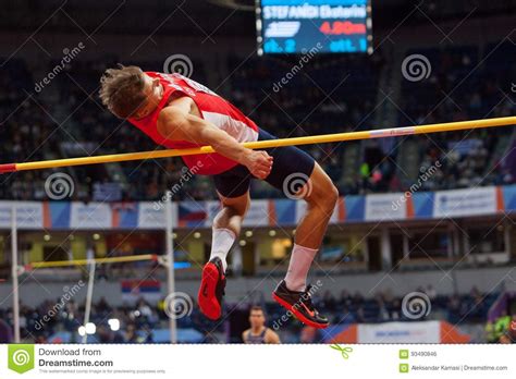 Atletismo Helcelet Adam Sebastian Heptathlon Del Hombre Salto De