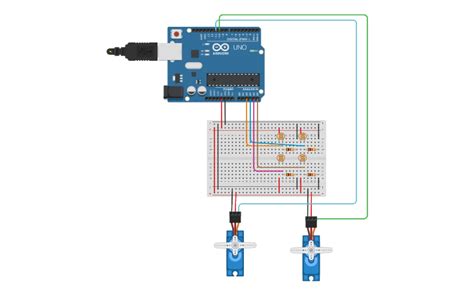 Circuit Design Solar Sun Tracking Tinkercad