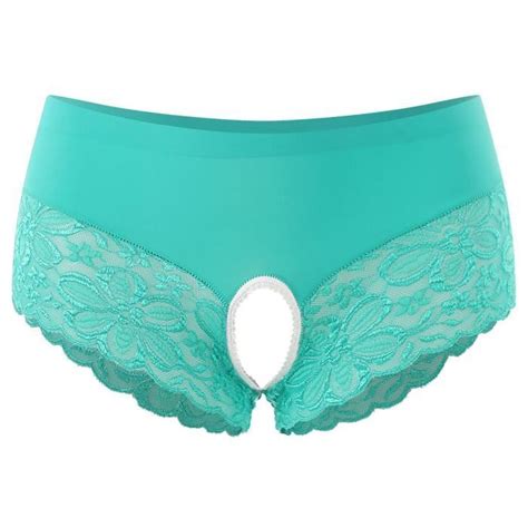YIZYIF Femme String Sexy Ouvert Entrejambe Dentelle Sous vêtement
