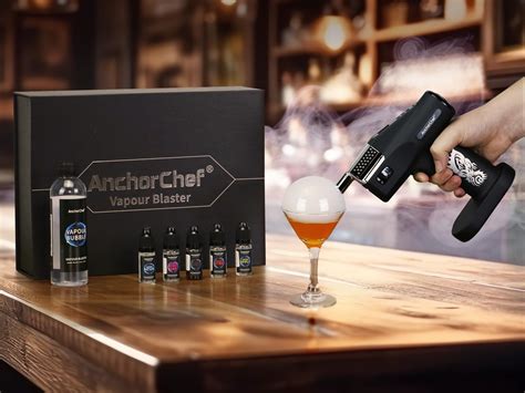 Anchorchef Vapour Blaster Cocktail Bubble Smoke Gun With 5 Flavour
