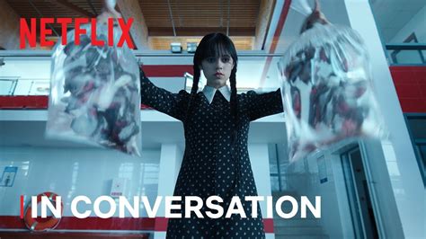 Jenna Ortega Tim Burton And Colleen Atwood Discuss Wednesday Costumes