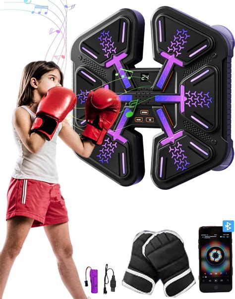LITTCO 2024 Upgrade New Smart Music Boxing Machine With Boxing Gloves