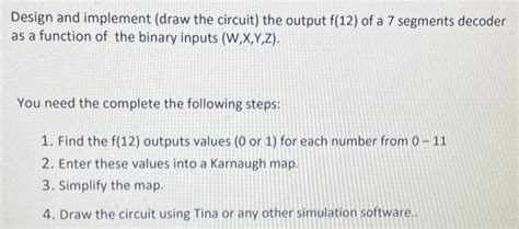 Solved Explanation And Answer Design And Implement Draw The Circuit Course Hero
