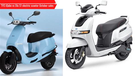 Ola S Vs TVS IQube Electric Scooter Sales Comparison October
