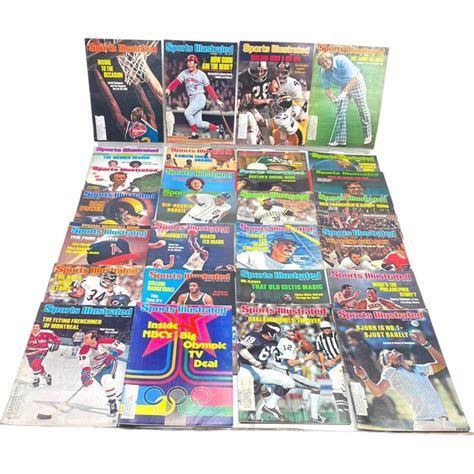 Vintage Sports Illustrated 1970s 80s Magazine Lot Of 28 £5523 Picclick Uk