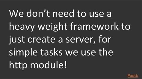 Server Side Programming With Nodejs For Beginners The Module