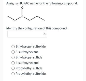 Answered Assign An Iupac Name For The Following Bartleby