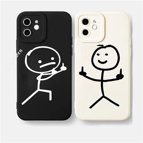 Casing Iphone 11 11 Pro 11 Pro Max Cute Couple Phone Case Shockproof