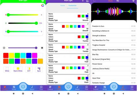 D Lamp LED Board IR Remote Rechargeable Smart APP