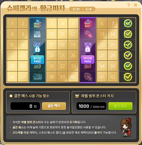 님들 황금마차 하이퍼패스 가성비 진짜 좋음 메이플스토리 에펨코리아