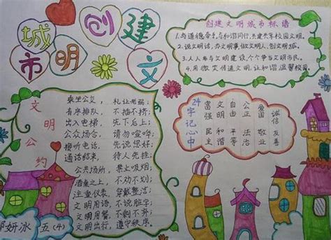 一年级主题争做文明小公民手抄报一年级手抄报 争做文明市民手抄报
