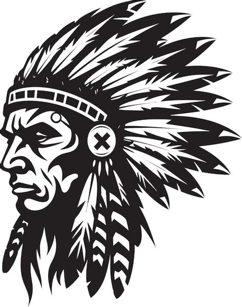 Premium Vector Desert Defender Apache Logo Symbolic Tribal Sentinel Apache Face Iconography