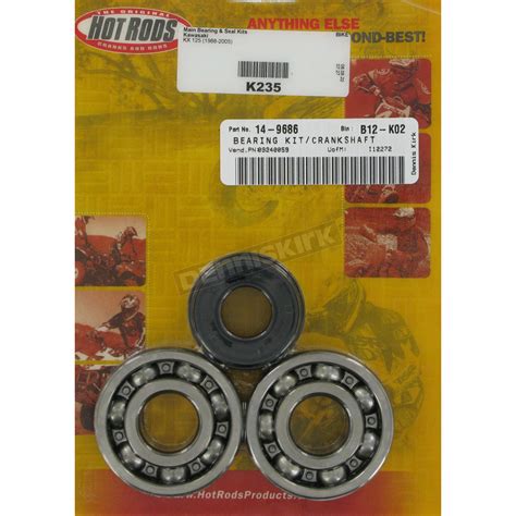 Hot Rods Main Bearing And Seal Kit K235 For 1988 2005 Kawasaki Kx125
