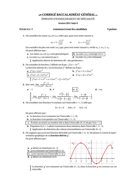 SOLUTION Epreuve Corrig De Math Matique Bac Studypool