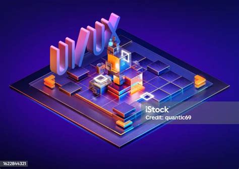 아이소메트릭 인터넷 웹사이트 인터페이스 배경 3d 디자인 랜딩 페이지 템플릿 개념 0명에 대한 스톡 사진 및 기타 이미지 0명 3차원 형태 Brand Name