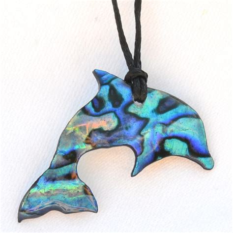 Dolphin Paua Necklace Seashell Story Kaikoura