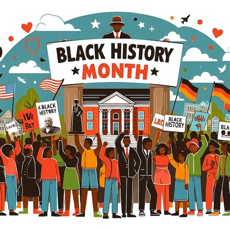 Premium Photo A Poster That Says Black History Month Month