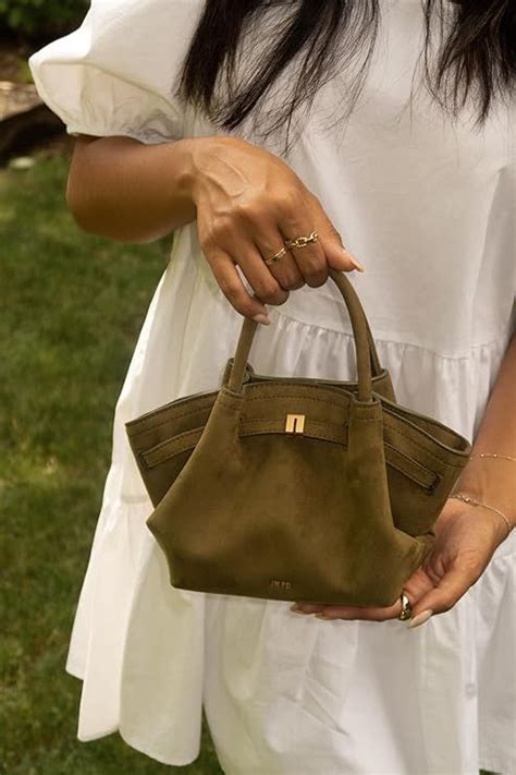 Jw Pei Womens Hana Mini Faux Suede Tote Bag Suede Tote Suede Tote