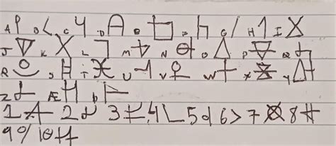 A Random Language I Made Via Simplifying Some Scribbles Calling It