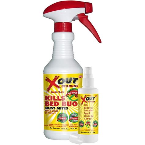 X Out Bed Bug Dust Mite And Flea Killer Spray Non Toxic 16 Oz Plus