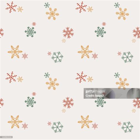 Snowflake Seamless Pattern Pixel Perfect High Res Vector Graphic