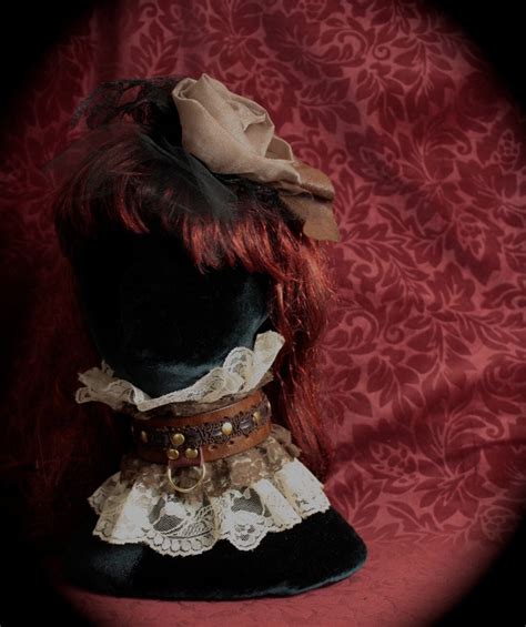Lace And Leather Steampunk Slave Collar Victorian Ruffle Etsy