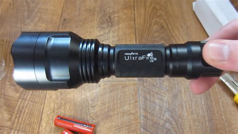 Unpack'овка #3 Снова Китайский фонарик UltraFire C8 CREE Q5 - YouTube