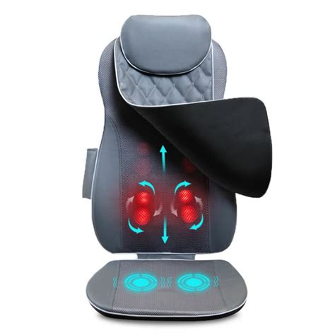 Factory Price Shiatsu Massage Chair Pad With Heat Vibration Kneading
