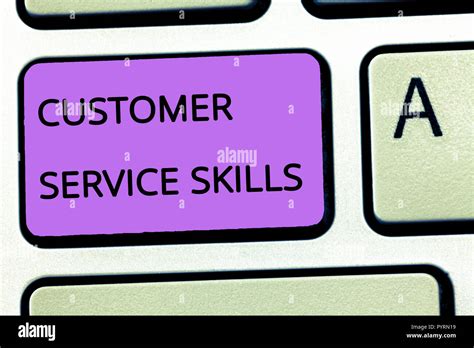 Word Writing Text Customer Service Skills Business Concept For