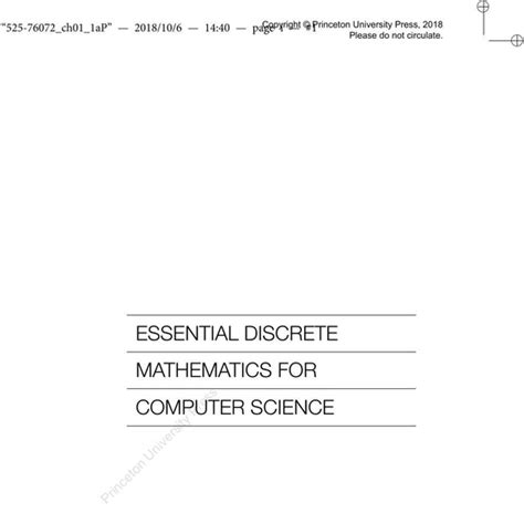 خرید و قیمت دانلود کتاب Essential Discrete Mathematics For Computer