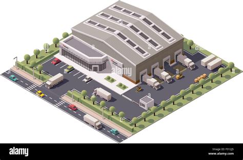 Vector Isometric Warehouse Stock Vector Image And Art Alamy