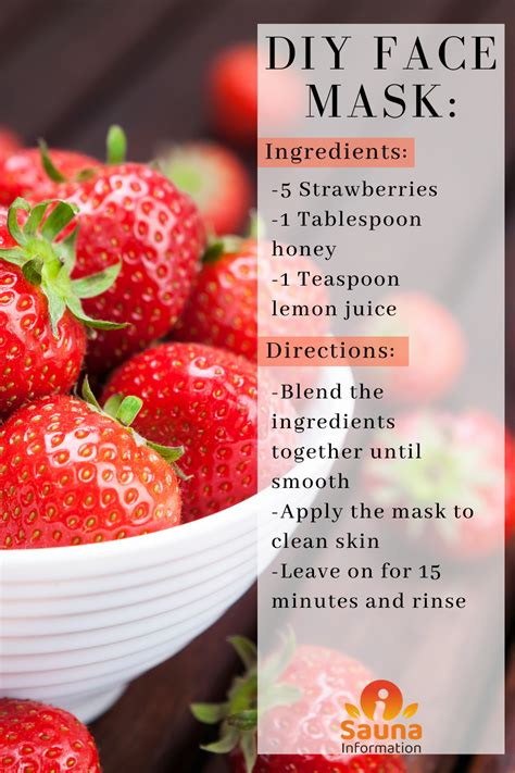 Diy Strawberry Face Mask Homemade Skin Care Recipes Diy Skin Care Recipes Skin Care Recipes
