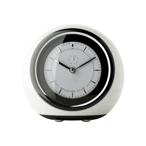 Modern White Analog Clock With Black Numbers And Hands 49576034 Png
