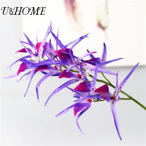 Artificial Silk Orchid Fake Big 84cm 10 Heads Flower With Stems For