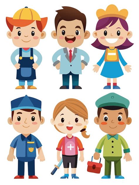 4 페이지 어린이 직업 벡터 Freepik에서 무료 고품질 벡터를 다운로드하세요 Freepik