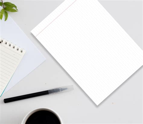 Horizontal Notebook Paper Digital Download School Paper Horizontal