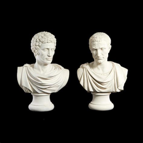 Bonhams A Pair Of Marble Composition Busts Of Roman Emperors