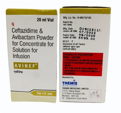Ceftazidime Avibactam Injection In Surat सेफ्टाज़िडाइम एविबैक्टम