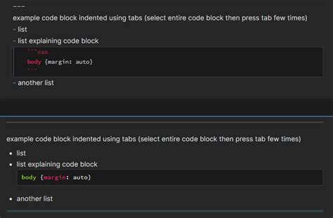 Code Block Indentation Bug Graveyard Obsidian Forum