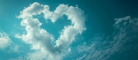 Premium Photo Top Down Photograph Of A Heart Formed With Clouds