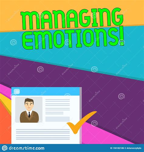Handwriting Text Managing Emotions Concept Meaning Ability Be Open To