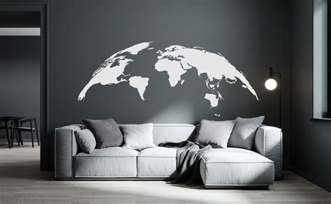 World Map Wall Decal Map Wall Decal Map Wall Sticker World Wall Art