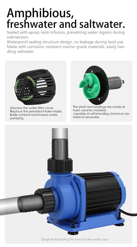 Ultra Silent Aquarlum Water Pump Controllable Return Water Pumps Fish