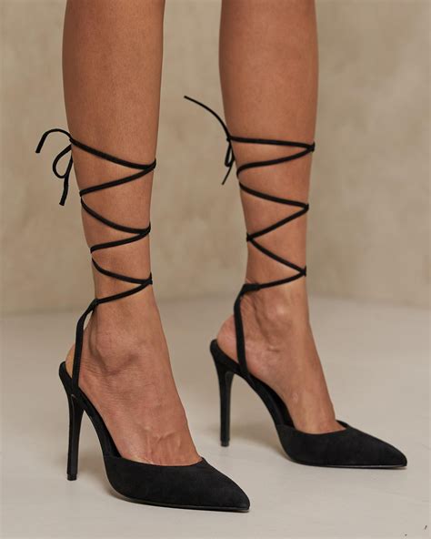 Suede Lace Up Pumps Airrobe