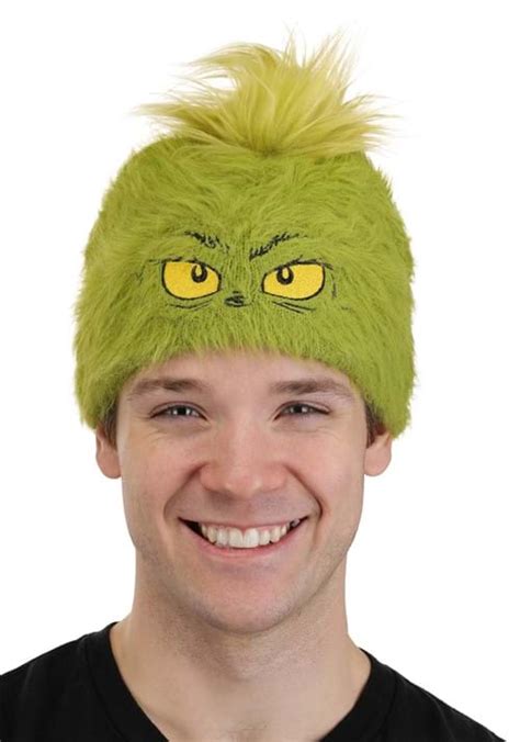 Adult Dr Seuss Grinch Fuzzy Beanie Dr Seuss Accessories