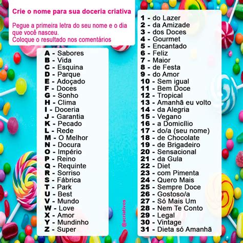 25 Nomes E Slogans Criativos Para Docerias Ford Fusion 2006 Elma Chips