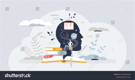 Continuing Education Lifelong Knowledge Development Tiny Stock Vector