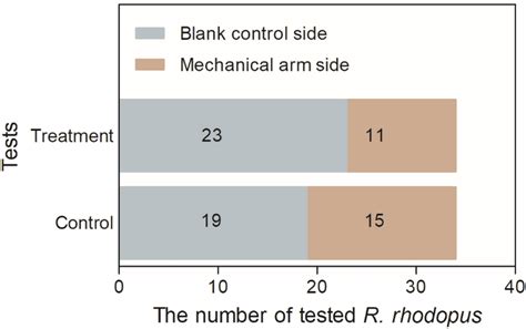 Results Of Binary Choice Tests Of Rhacophorus Rhodopus In The Treatment