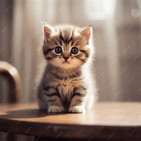 Lindo Gatito Gatito Bebé Animal Imagen Premium Generada Con Ia
